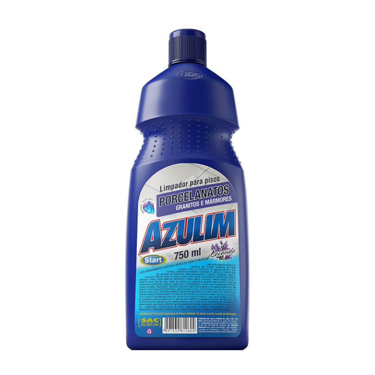 Limpa Porcelanato Lavanda Azulim 750ml - Medlimp Distribuidora